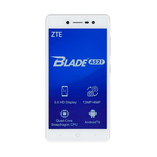 Blade A521 8GB SS Att ZTE Blanco | Walmart en línea