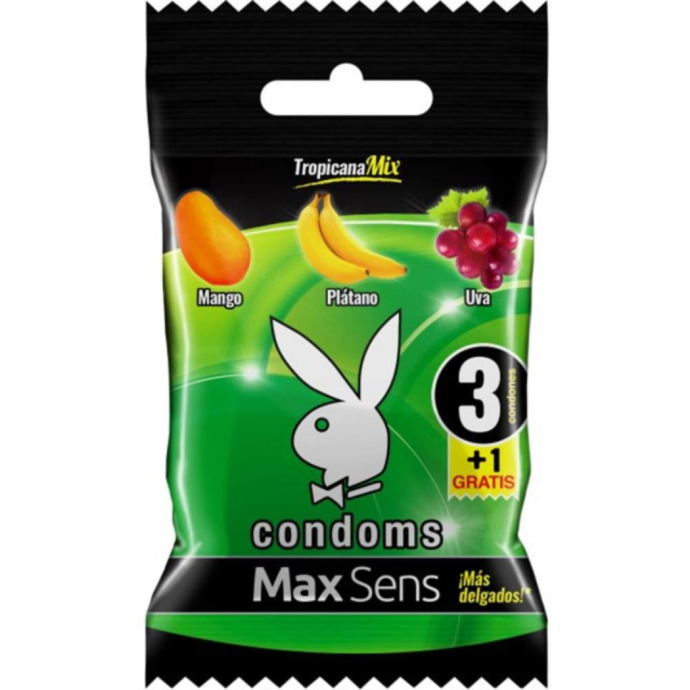 36 Condones PLAYBOY Condoms MaxSens Tropica | Walmart en línea