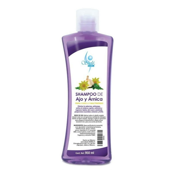 Shampoo Shelo Nabel De Ajo Y Árnica 950 Ml Walmart En Línea