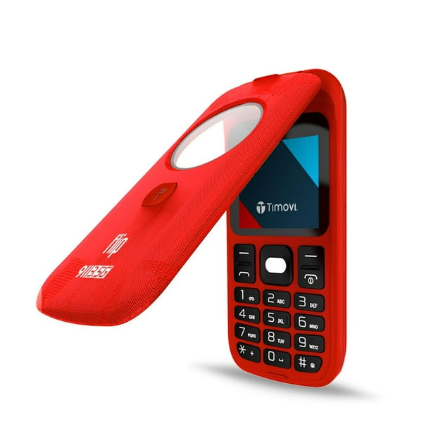 Teléfono Folder Timovi Flip 911 3.5G Dual Sim Desbloqueado Rojo ...