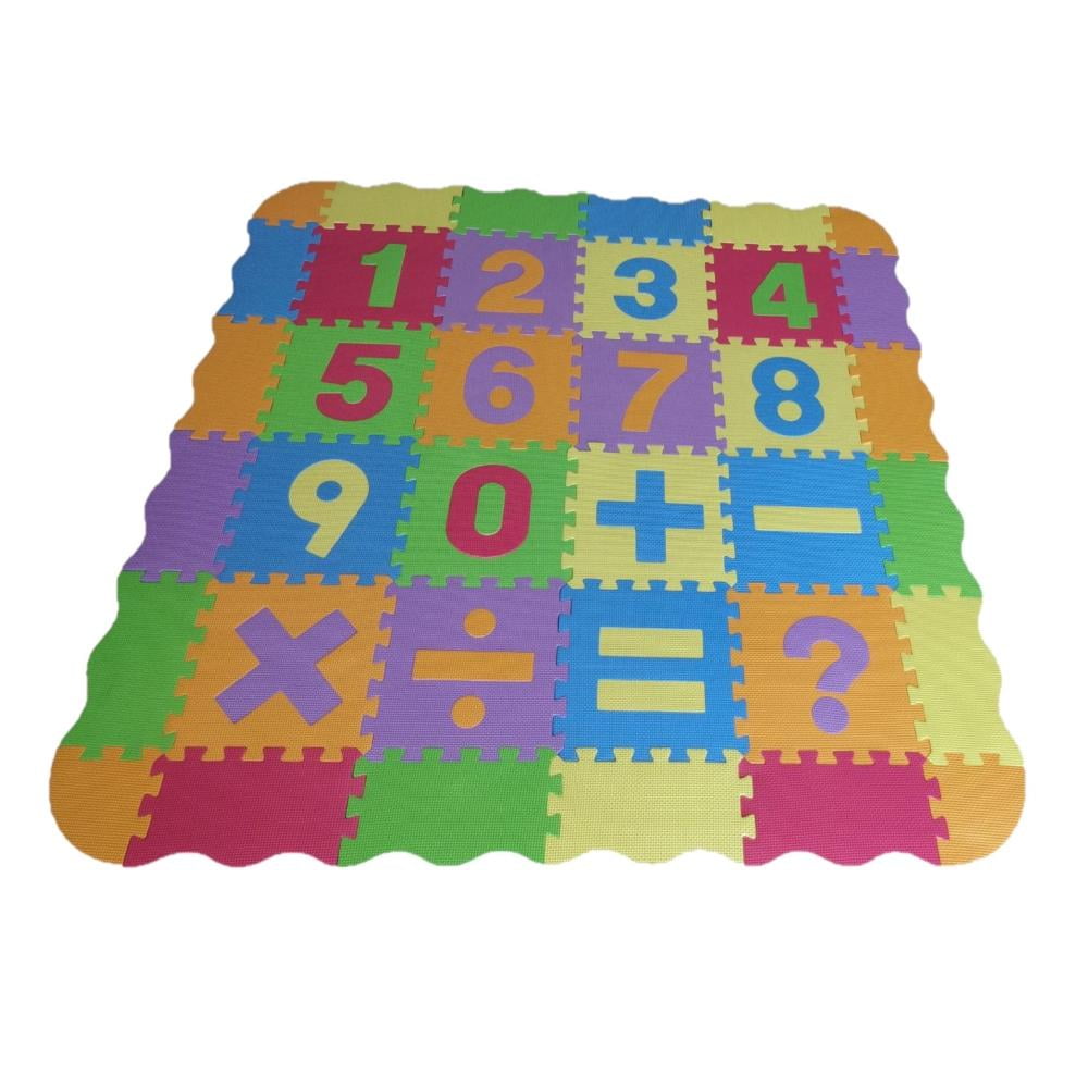 Tapete de Foamy Didáctico Papubaby armable de números y símbolos con ...