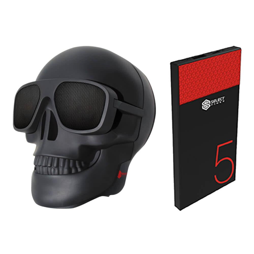 Paquete de Bocina Calaca y Power Bank SELECT SOUND Bocina Bluetooth ...