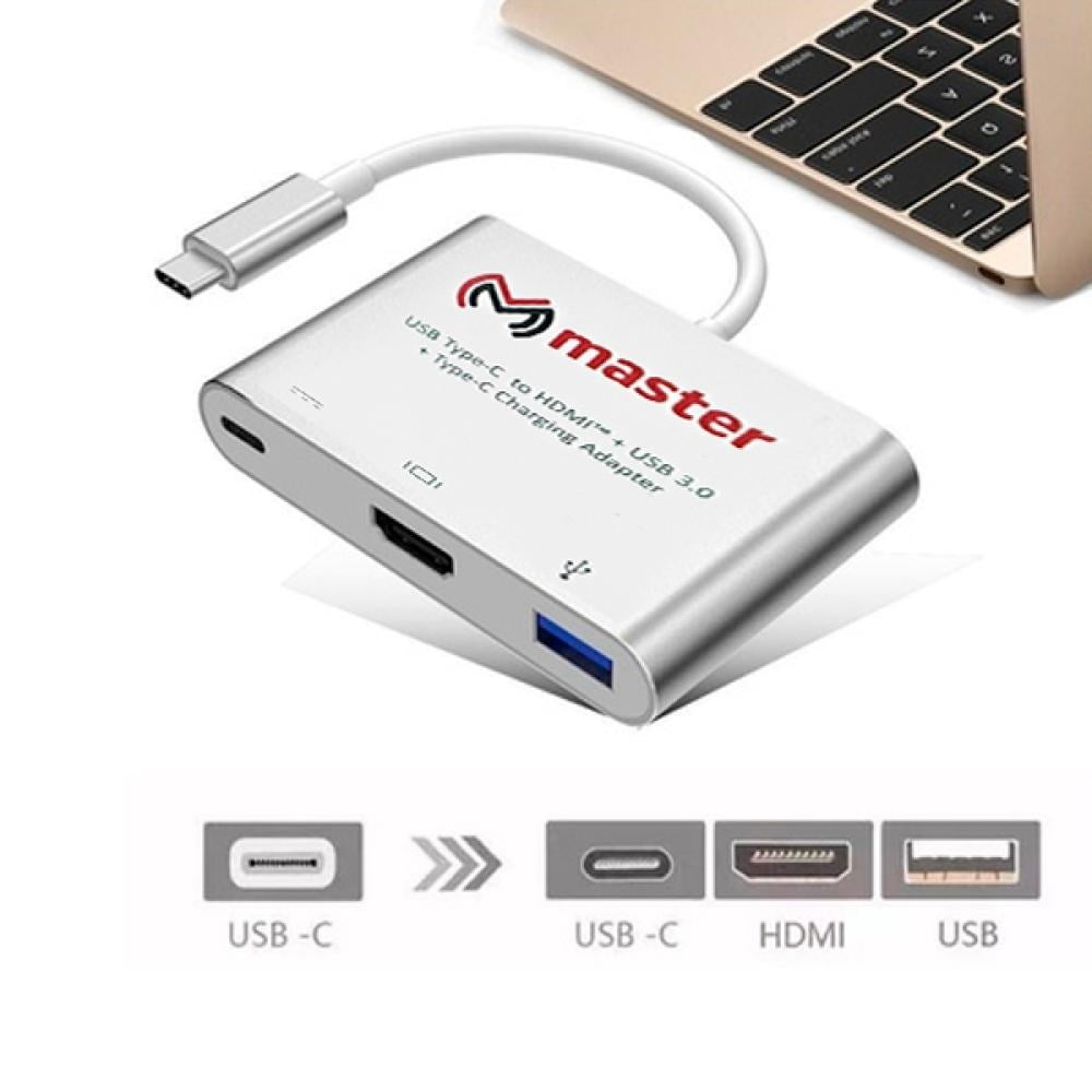 Adaptador 3 en 1 Master HDMI Cargador USB Master MC-USBCIN3 | Bodega Aurrera en línea