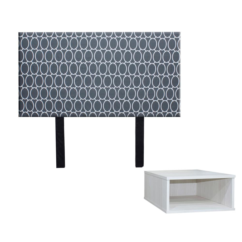 Set para Recámara Matrimonial- Queen Estampada The Shop Ovalo Gris ...