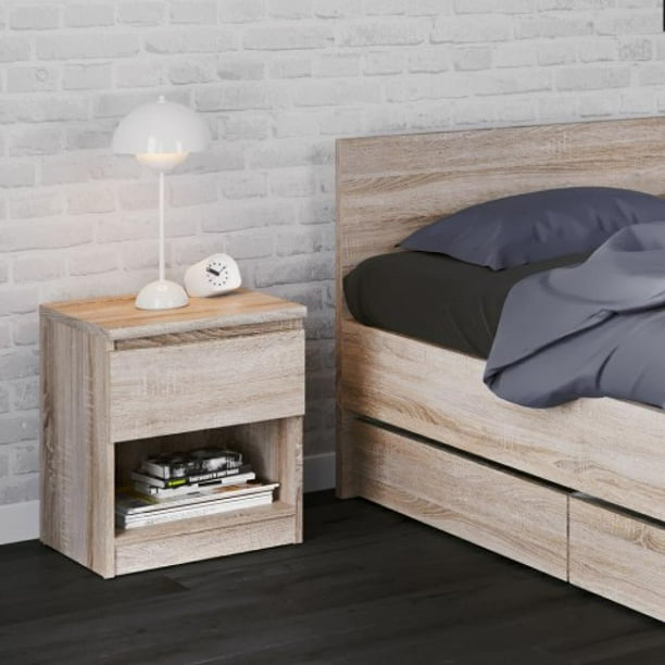 Mueble Buro 1 cajon, ideal para Recamara y Sala NUBMKT1-CF Nuuk Concept ...