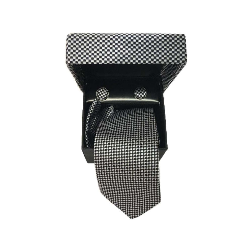 Shunia - Set Corbata Cuadros Gris Y Negro - S3 Shunia Shunia | Walmart ...