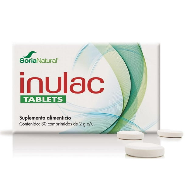 Inulac Tablets Soria Natural caja con 30 Comprimidos de 2 g c/u ...