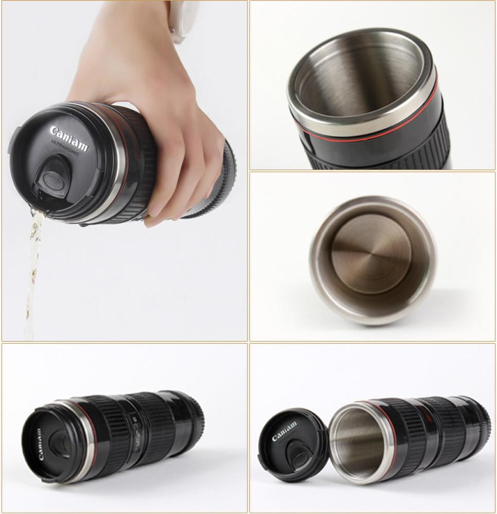 Termo Interior De Acero Inox 440 ml Caniam Forma De Lente De Cámara ...