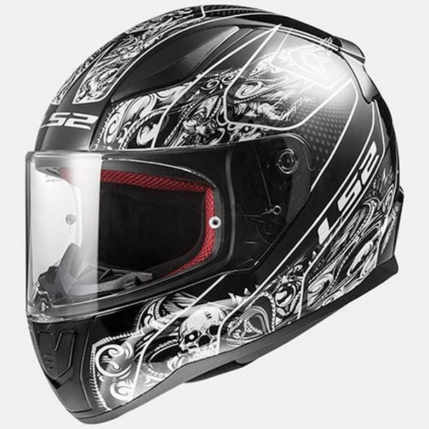 CASCO LS2 CRYPT XL RAPID NEGRO MATE BLANCO | Walmart en línea