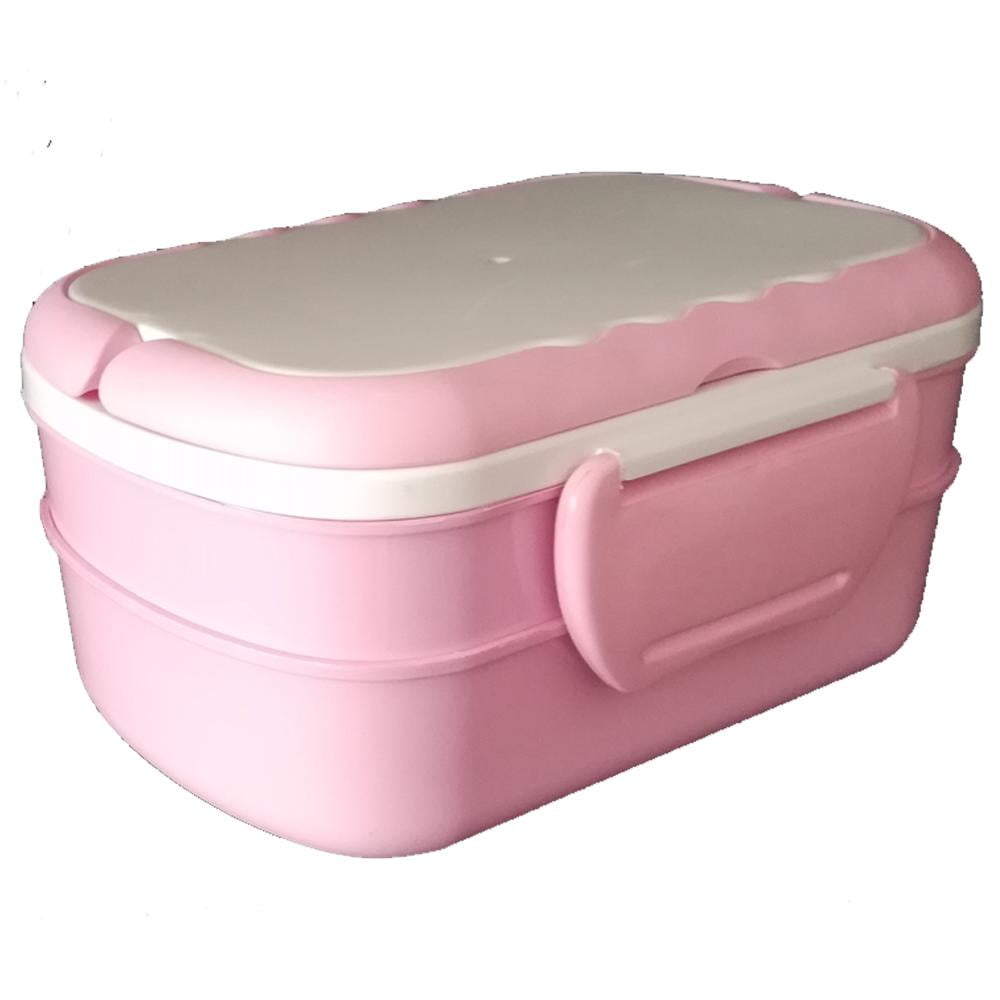 Lonchera de Plastico doble piso con broches y asa FoodKeepers ...