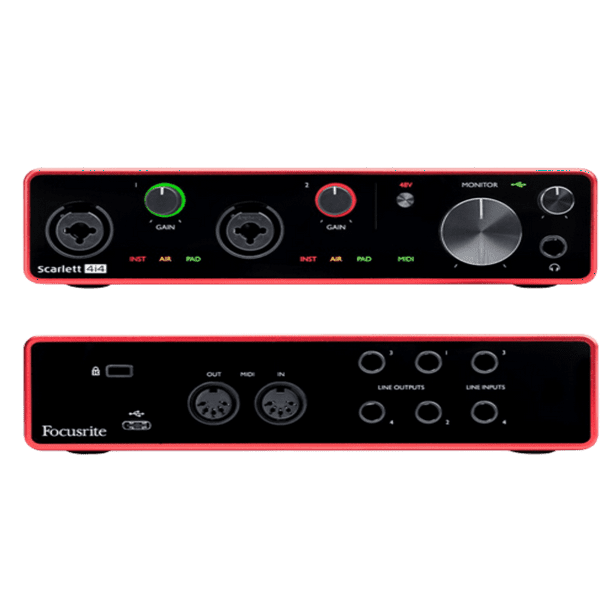 Interface De Audio Focusrite Scarlett 4i4 Canales 3ra Generacion ...