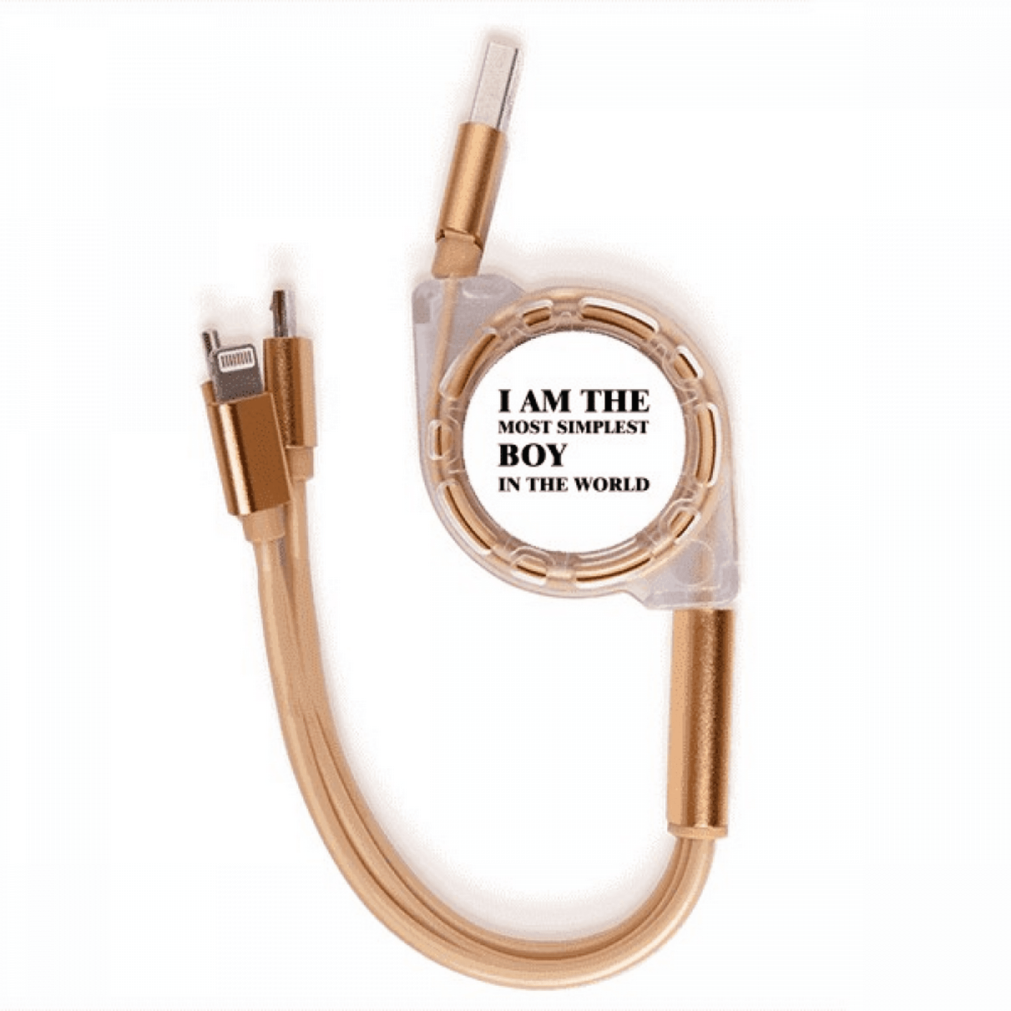 Yo soy el mas simple Boy Cable de carga telescópico múltiples USB tres ...