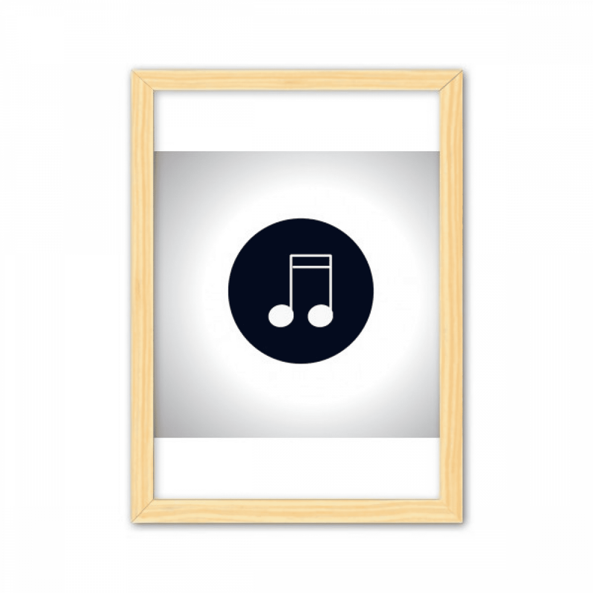 Duplicado demiquaver notas musicales Cuadro de madera decorativa marco ...