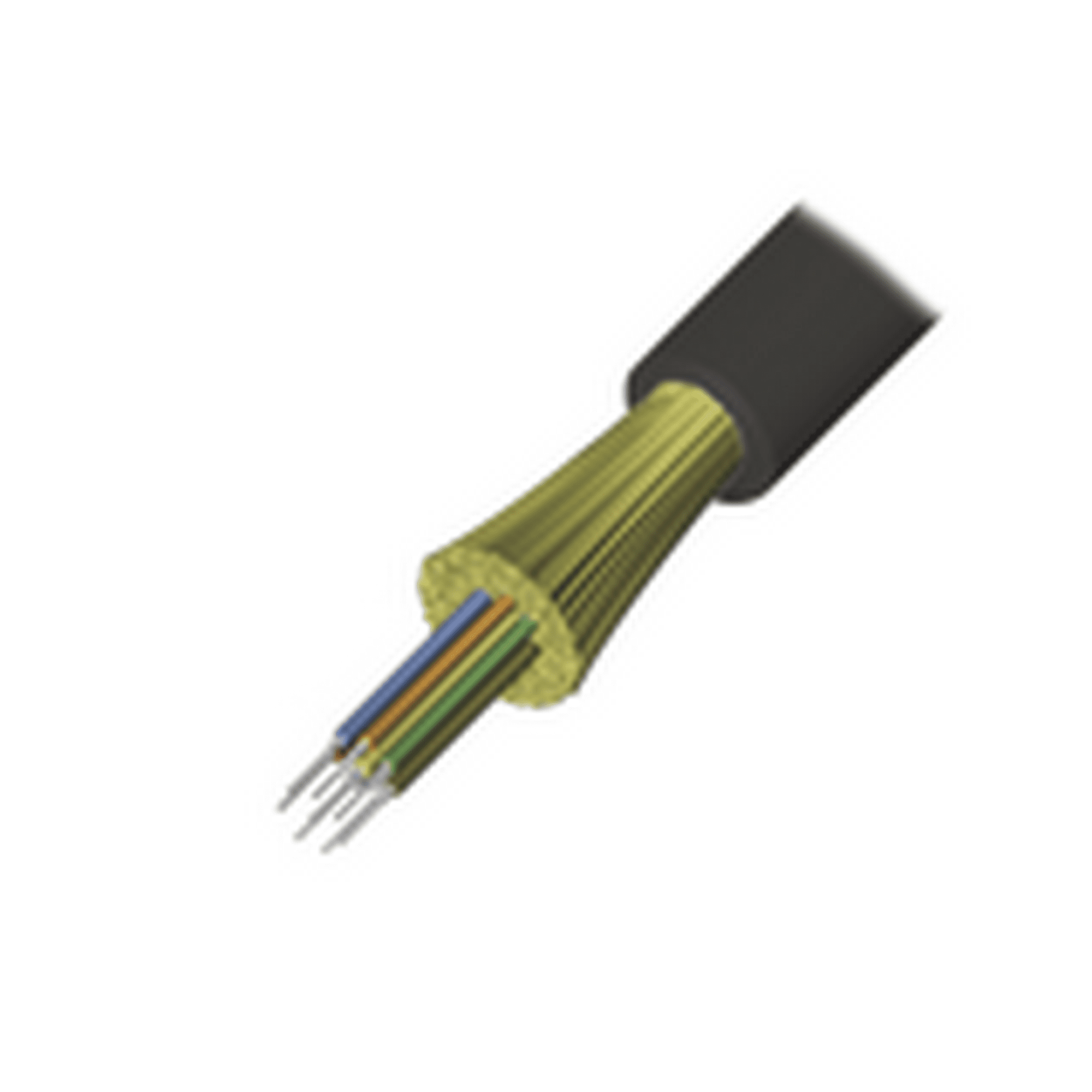 Cable de Fibra Óptica de 12 hilos, Interior/Exterior, Tight Buffer, No ...