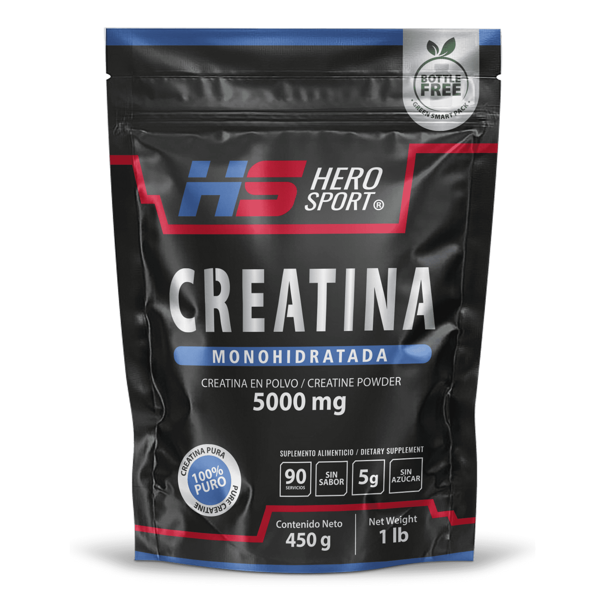 CREATINA MONOHIDRATADA Hero sport Bottle free | Walmart en línea