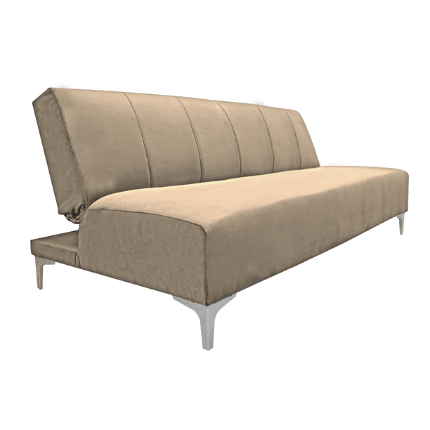 Sofa Cama Reclinable El Bazar Store Miami Beige terciopelo, Futon 3 posiciones, Sala, Love Seat ...
