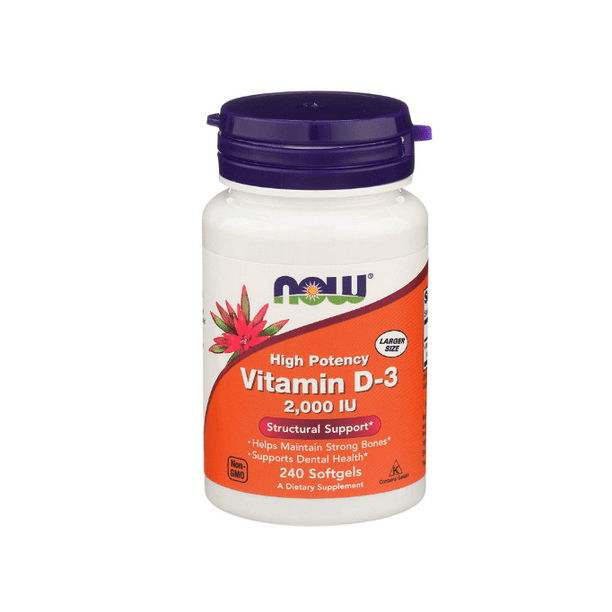 Now Foods - Vitamina D3, 2000 UI, 120 cápsulas blandas Now Foods Frasco/ 120 cápsulas blandas ...