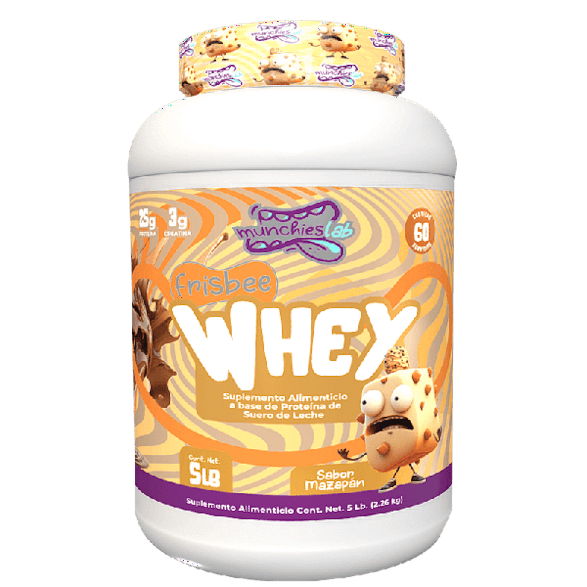 Munchies Lab Proteina Frisbee Whey Mazapan 5lb. | Walmart en línea