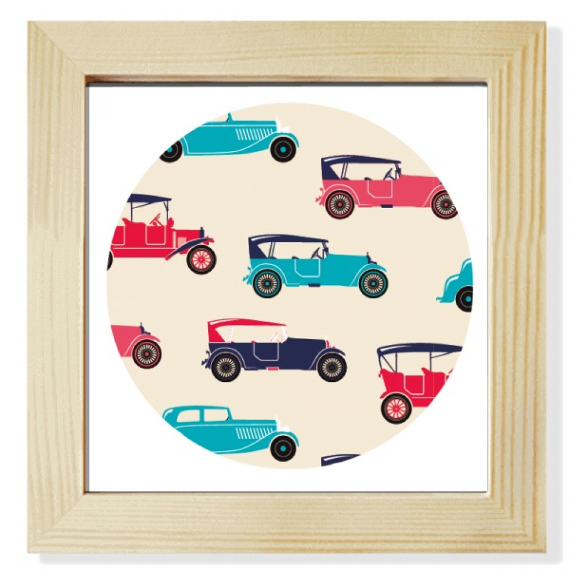 Patron de dibujos animados de colores Classic Cars Pantalla de ...