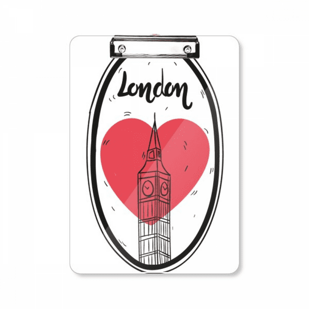 Ciudad London Gran Bretaña, Big Ben Amor Portapapeles Carpeta de ...