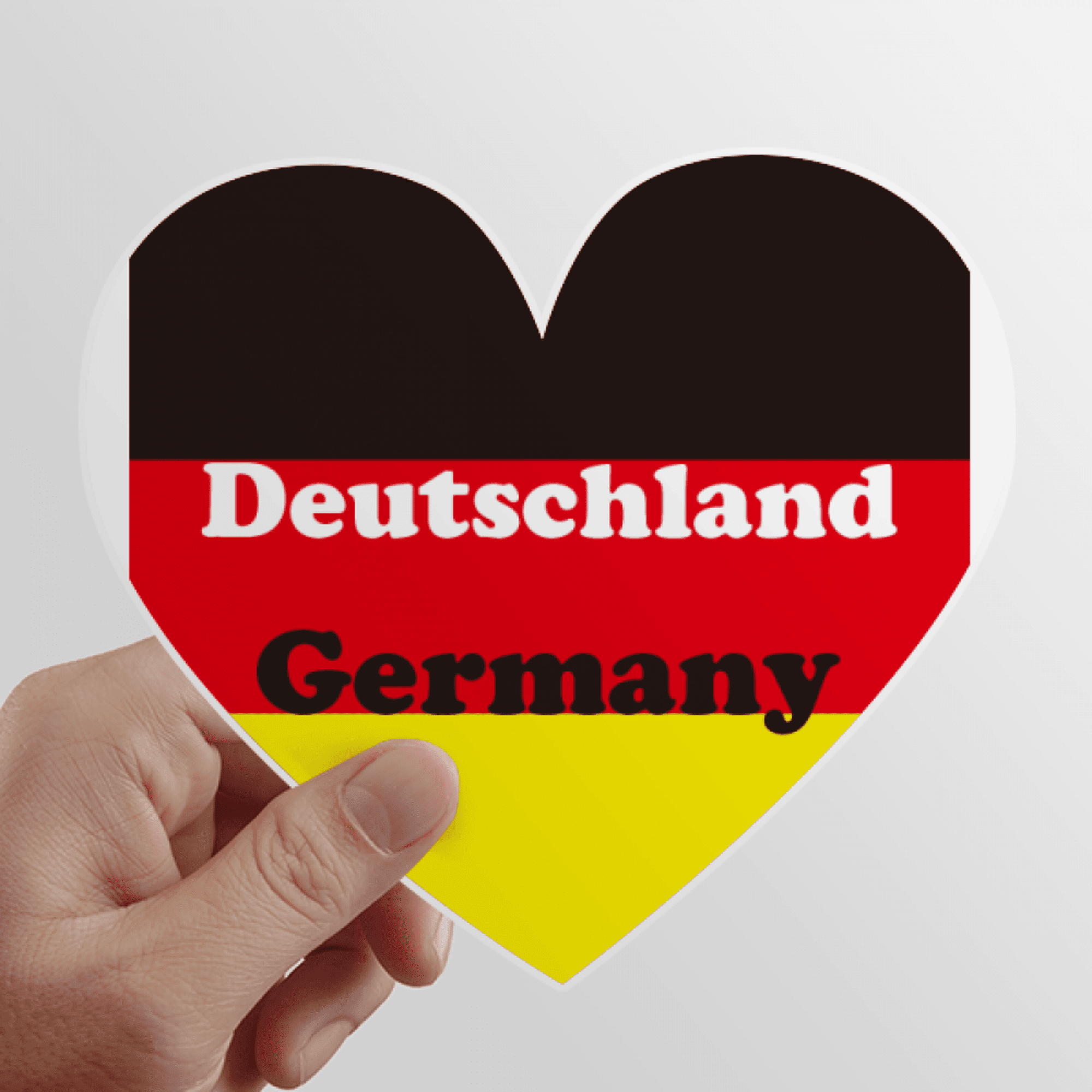 Símbolos de la bandera alemana Calcomanías cardíacas,calcomanías para ...