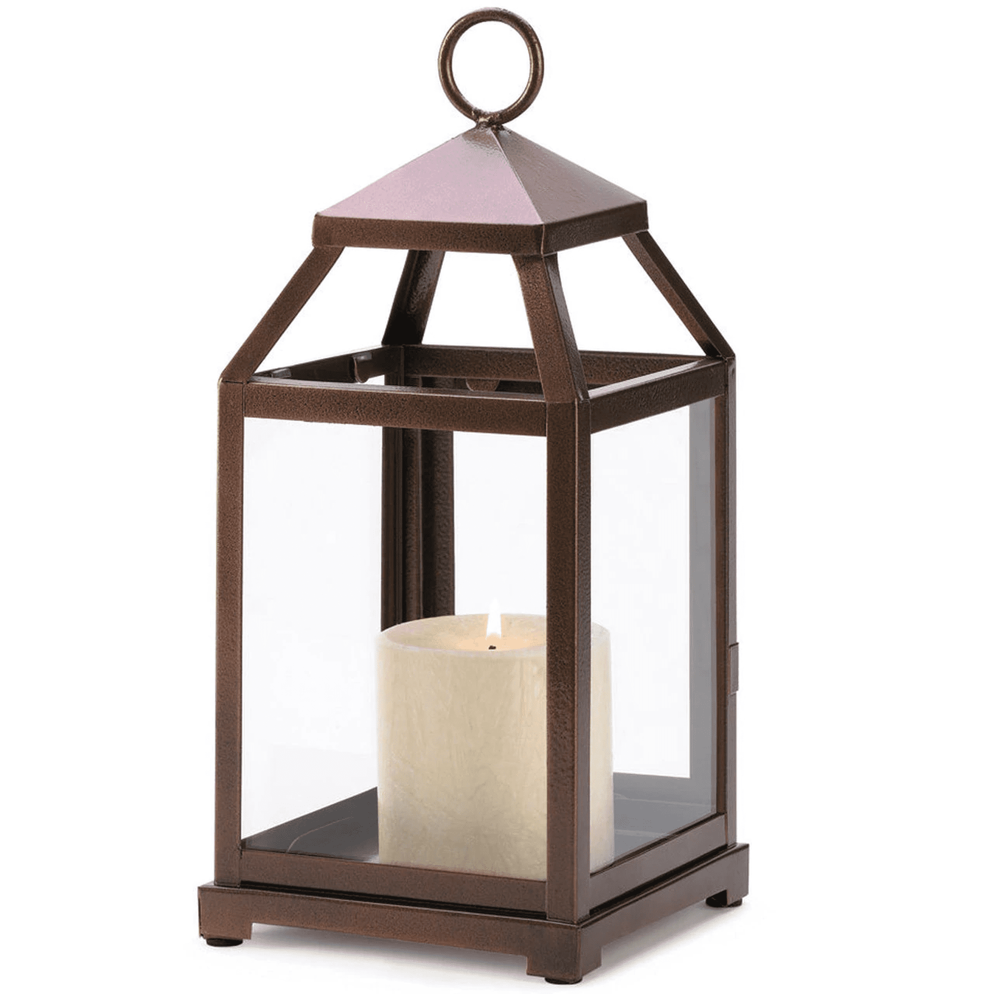 Linterna de vela de cobre bruñido - 12 pulgadas AEWholesale 14126 ...
