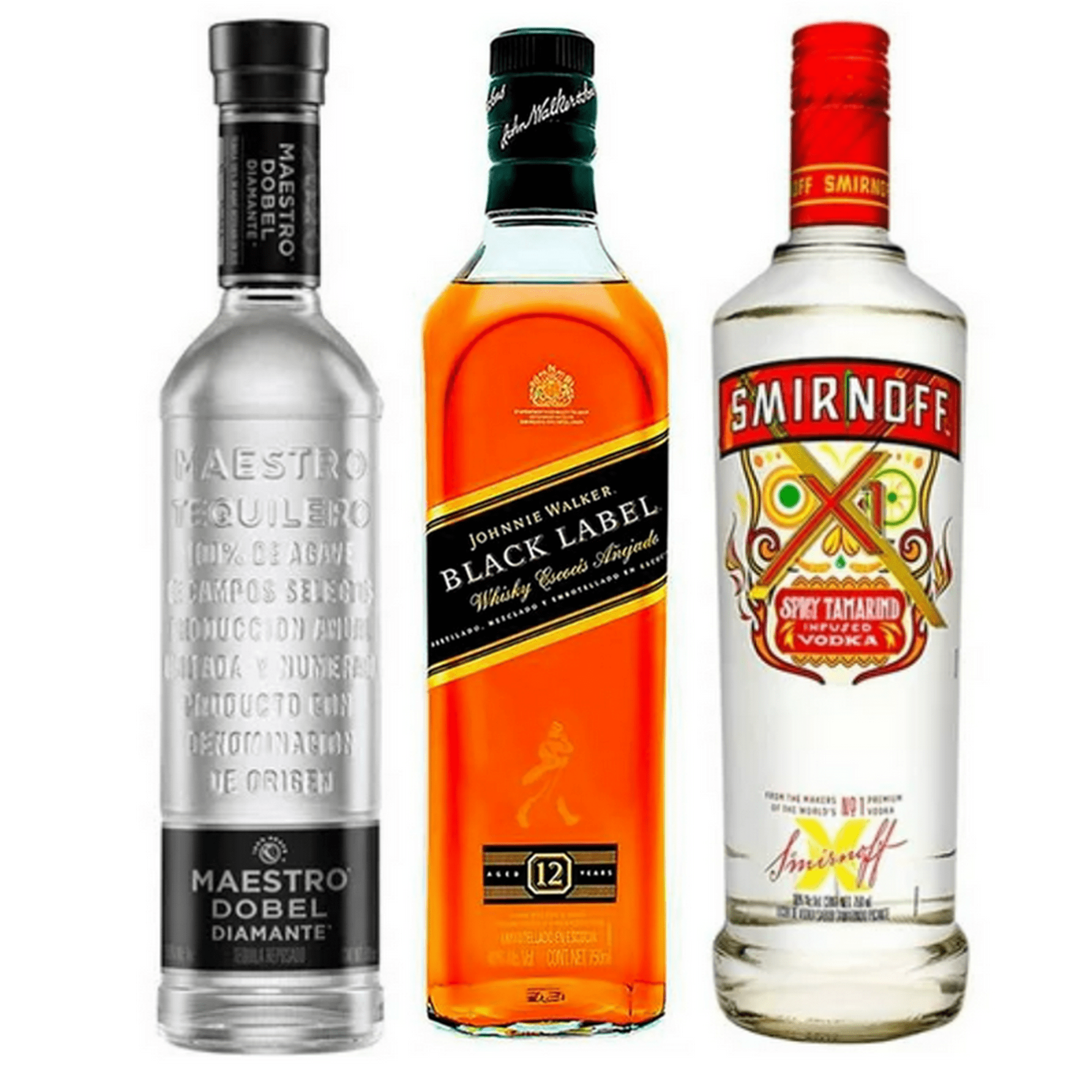 PAQUETE DE TEQUILA MAESTRO DOBEL DIAMANTE 700ML / VODKA SMIRNOFF ...
