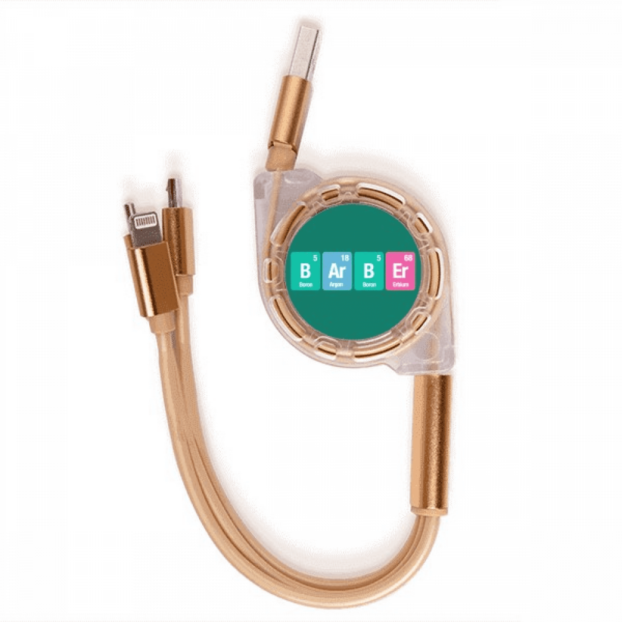 Barber elemento químico ciencia Cable de carga telescópico múltiples ...