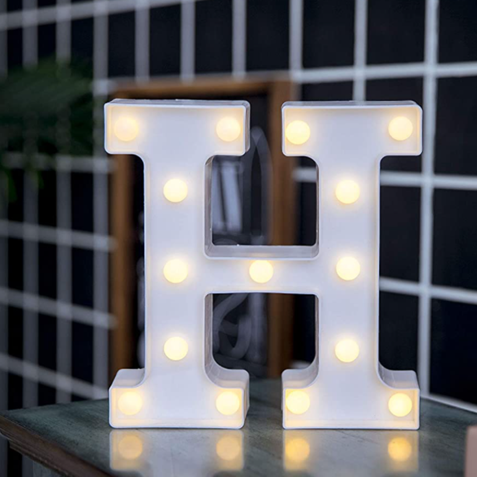 Letras Luminosas Led /22cm / Lampara Decorativa / Abecedario / LETRA H ...