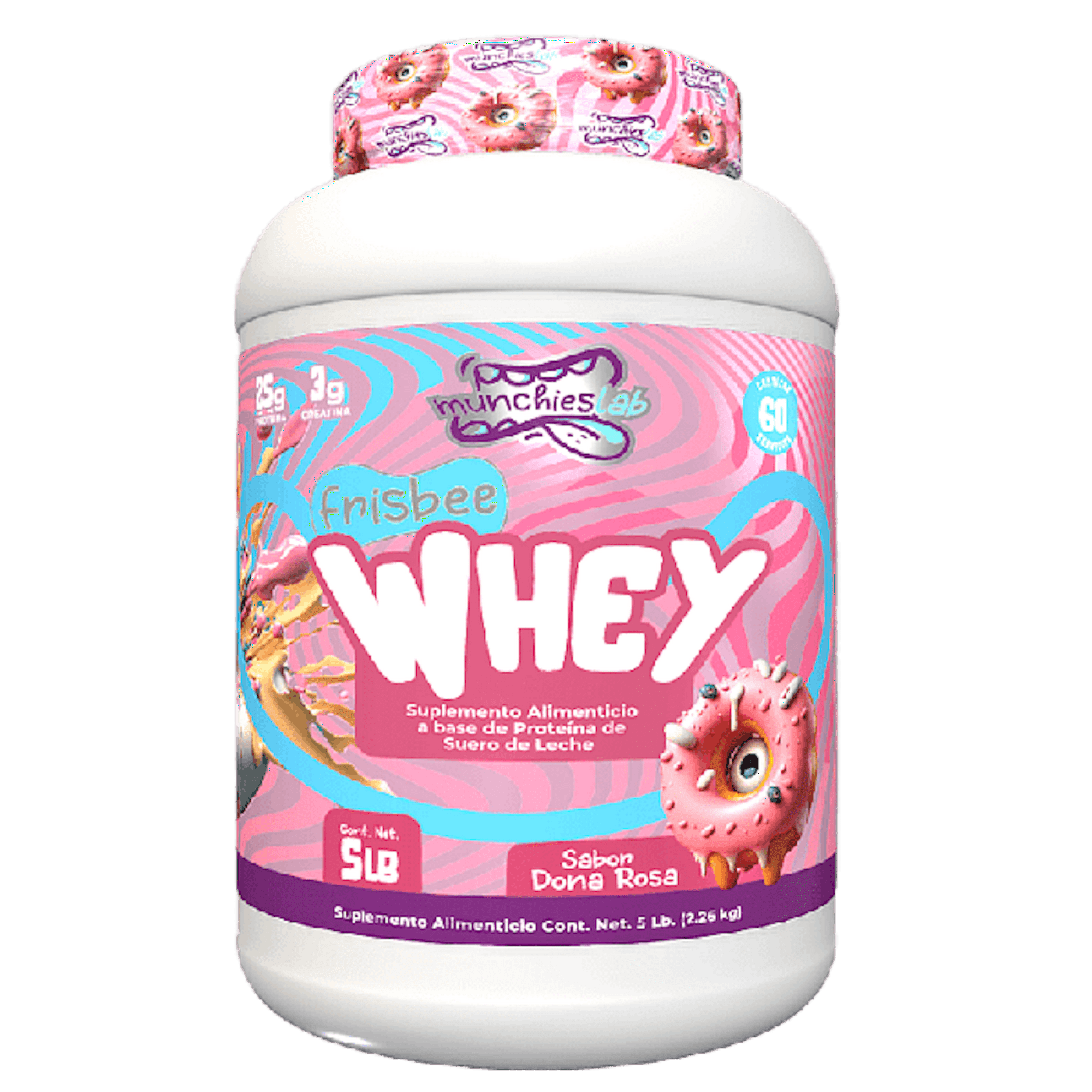 Munchies Lab Proteina Frisbee Whey Dona Rosa 5lb. | Walmart en línea