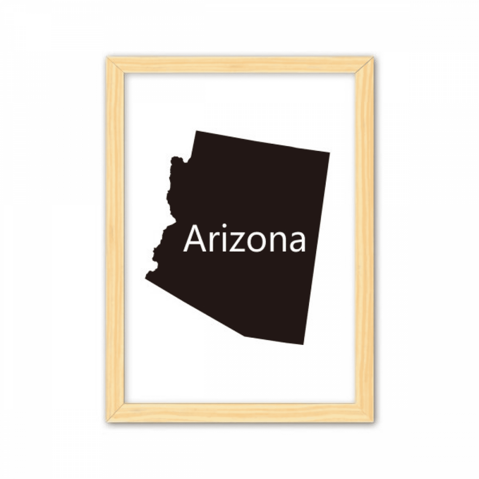 Mapa de Arizona de los Estados Unidos de América Cuadro de madera ...