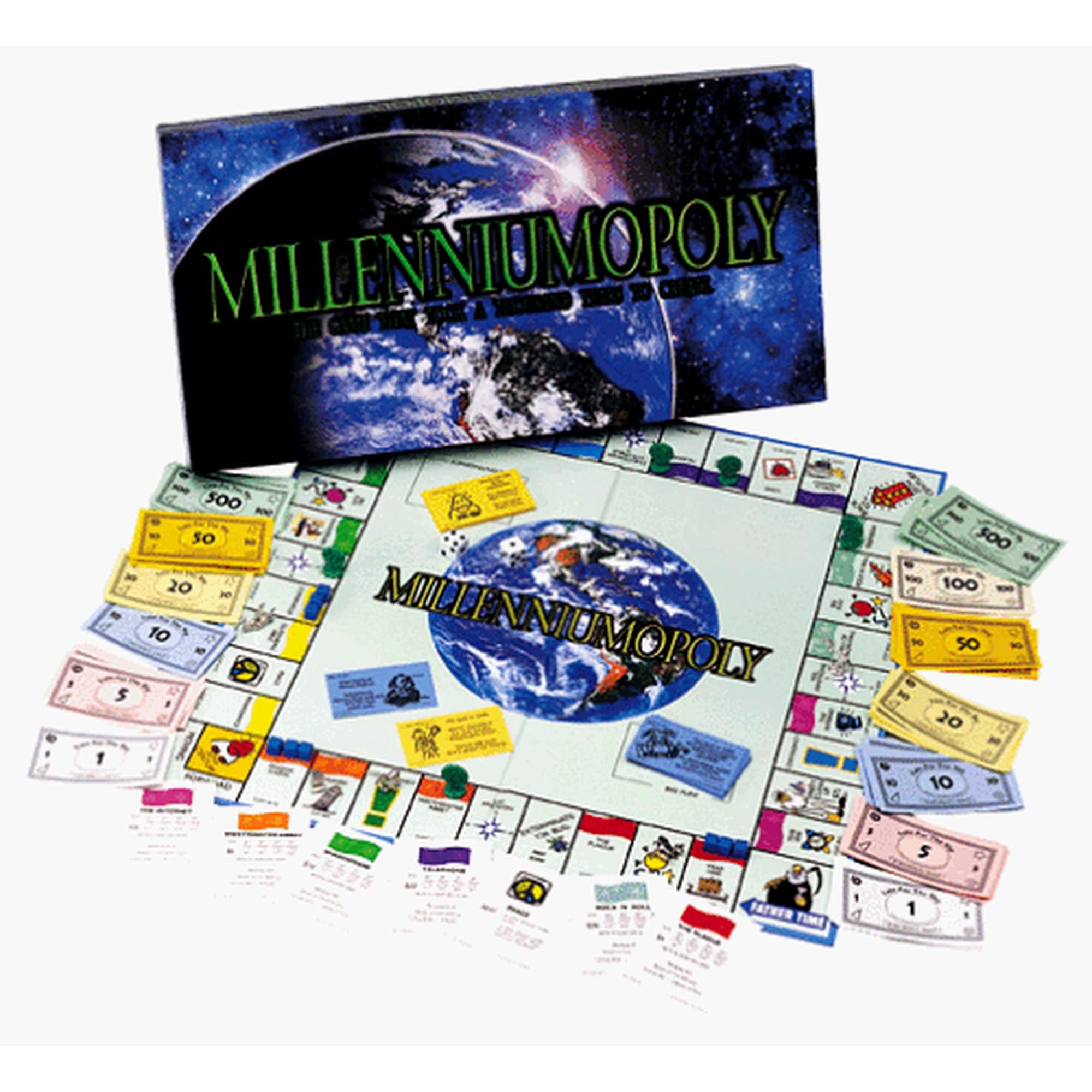 Millenniumopoly Monopoly Boardgame - Retirado Late for the Sky ...