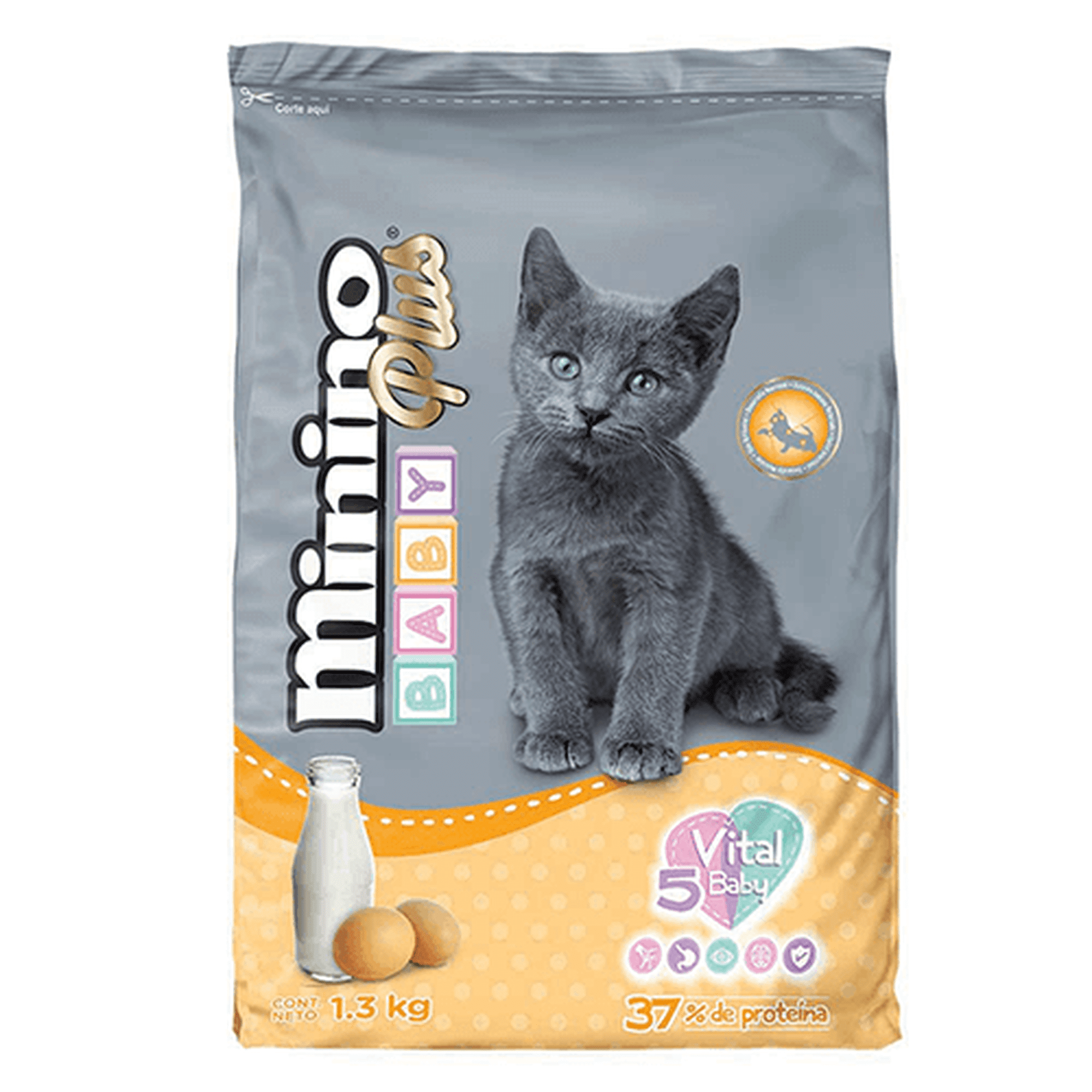ALIM SECO P GATO MININO PLUS BABY 1.3KG MININO 1.3 KG | Walmart en línea