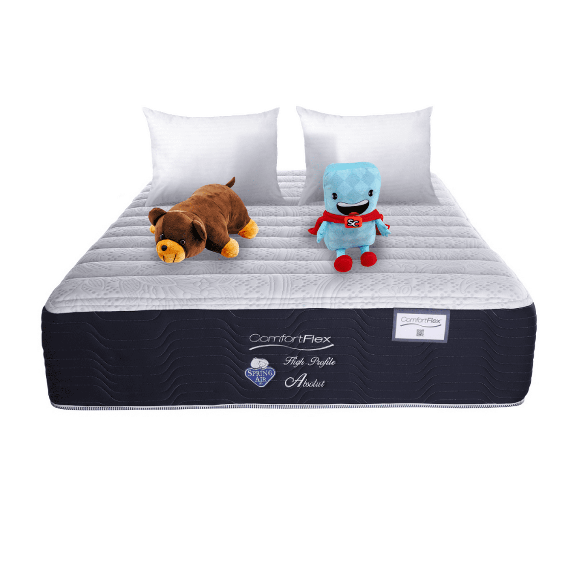 Colchon Spring Air Absolut Matrimonial + 2 Almohadas de regalo ...