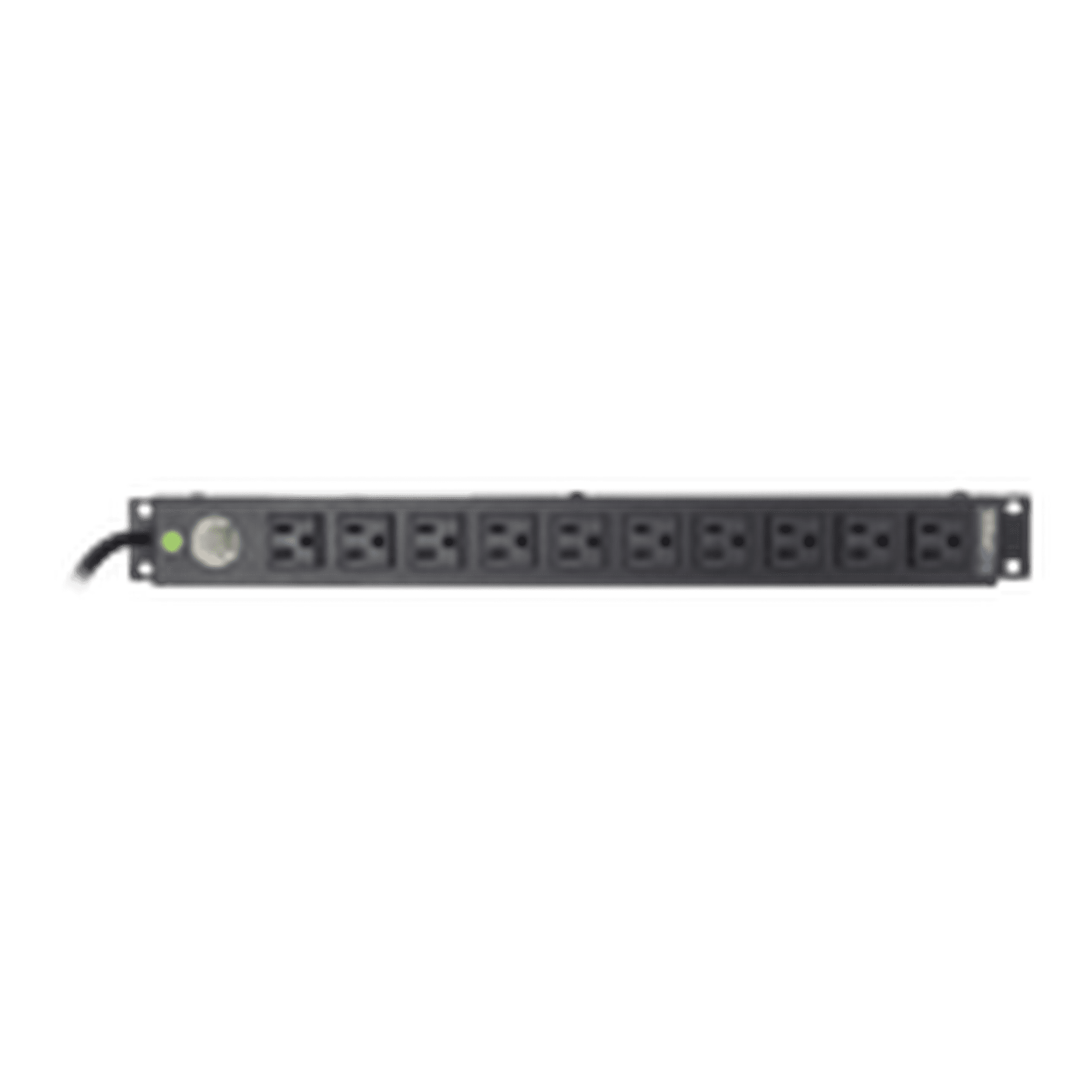 Tomacorriente Horizontal (PDU) de 10 Contactos (NEMA 5-15R) Rack 19 1UR ...