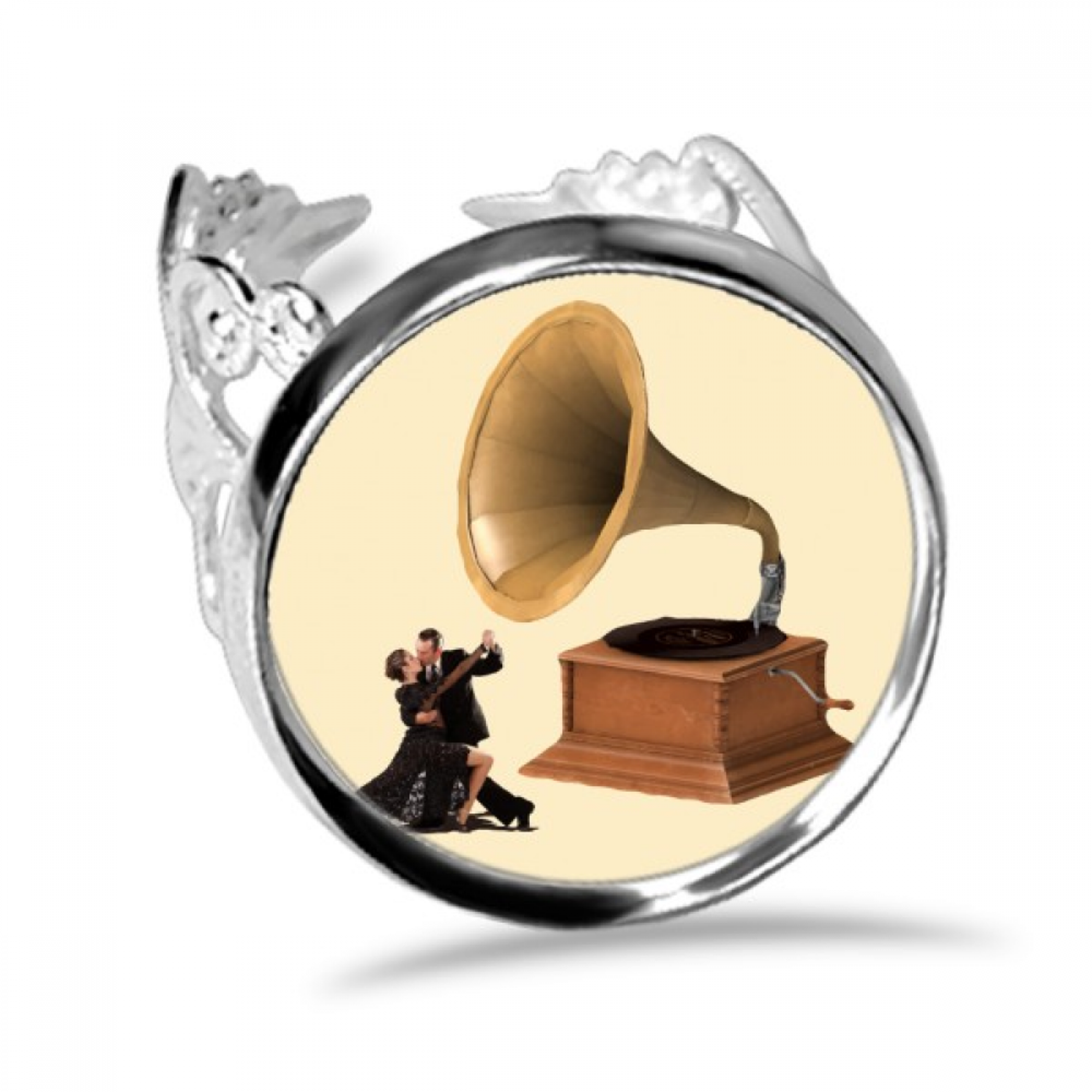 Música clásicamusic Instrument gramófono dance Anillo de compromiso de ...