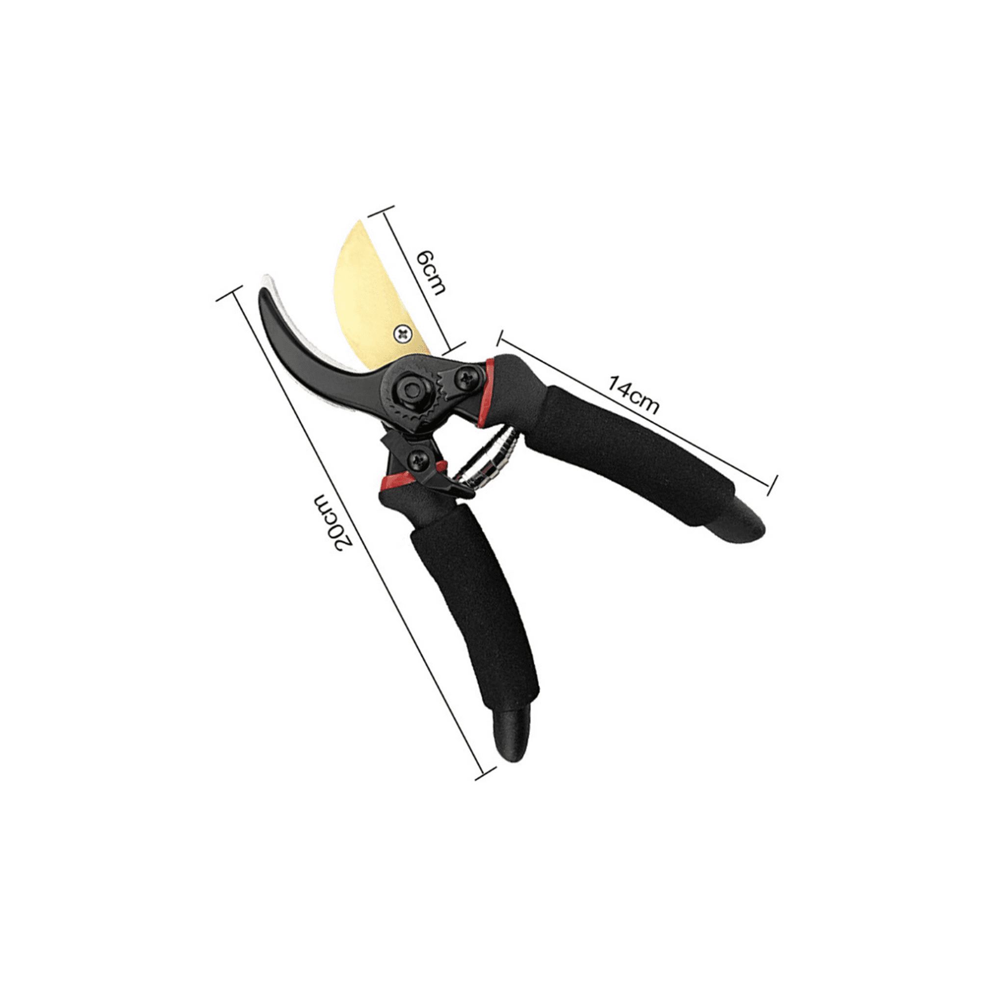 Tijeras de Jardín Hoja Recta en Acero y Titanio Tijeras Flor Corte ...