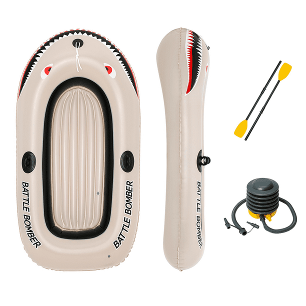 Bote Inflable Lancha Tiburón Con Remos y Bomba Bestway Plástico ...