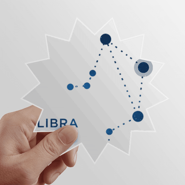 Signo del Zodiaco Libra constelación Calcomanías solares de vinilo ...
