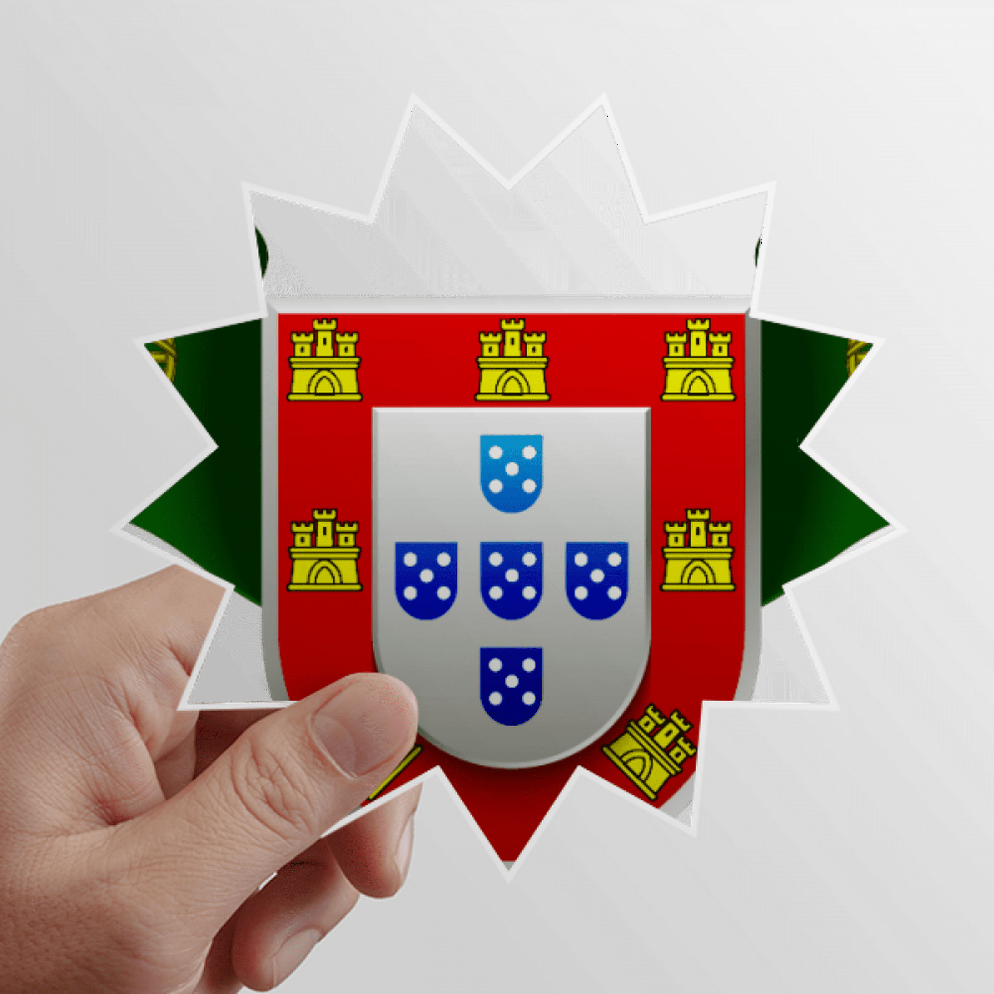 Portugal emblema nacional país símbolo Calcomanías solares de vinilo ...