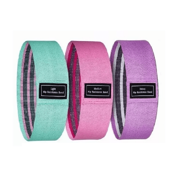 Ligas De Resistencia 3 Piezas, Verde, Lila y Rosa Malubero Bandas de Resistencia | Walmart en línea