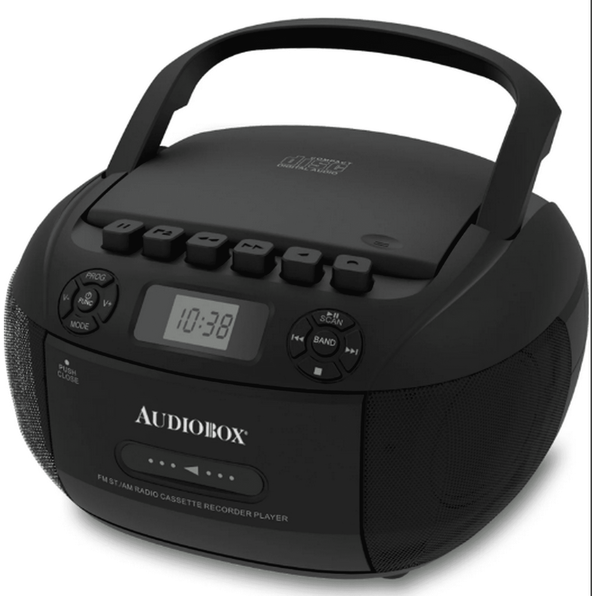 RADIO GRABADORA BT AUDIOBOX NEGRO | Walmart en línea