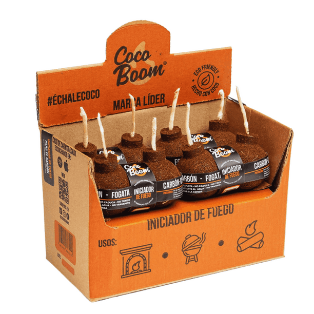 Coco Boom! Iniciador de Fuego de Fibra de Coco 100% Natural - 16 Piezas ...