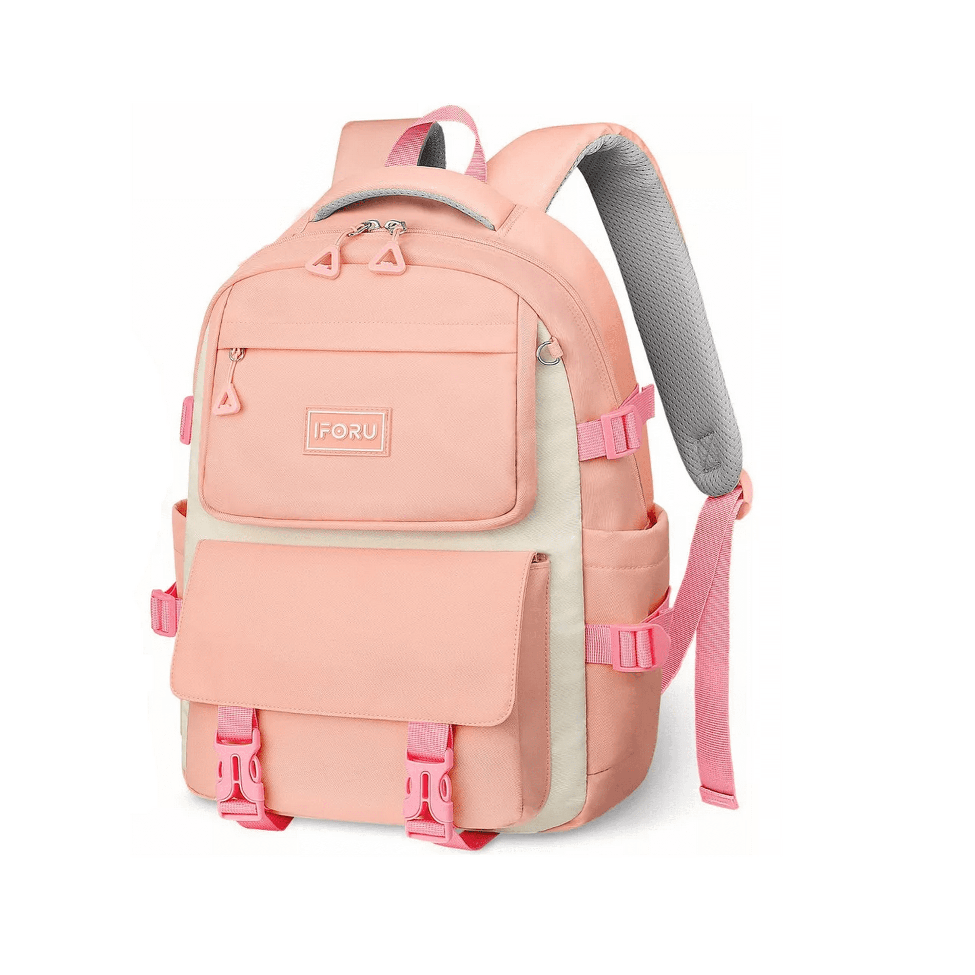 Mochila escolar Backpack-13N color rosa diseño liso 30L Rosa | Walmart ...