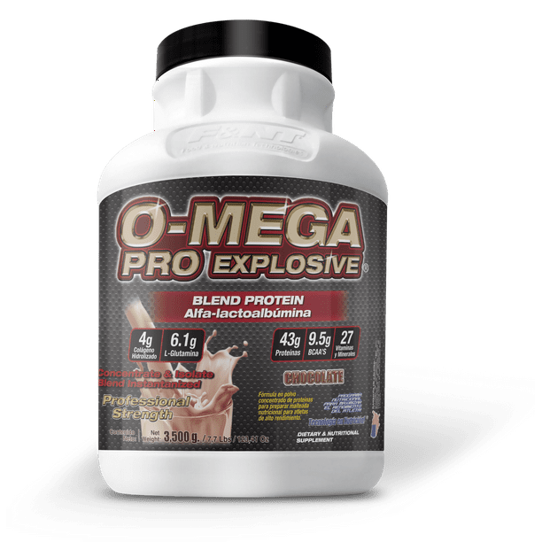Omega Pro Explosive 3,500 Gr Blend Protein Whey Protein Sabor Chocolate ...