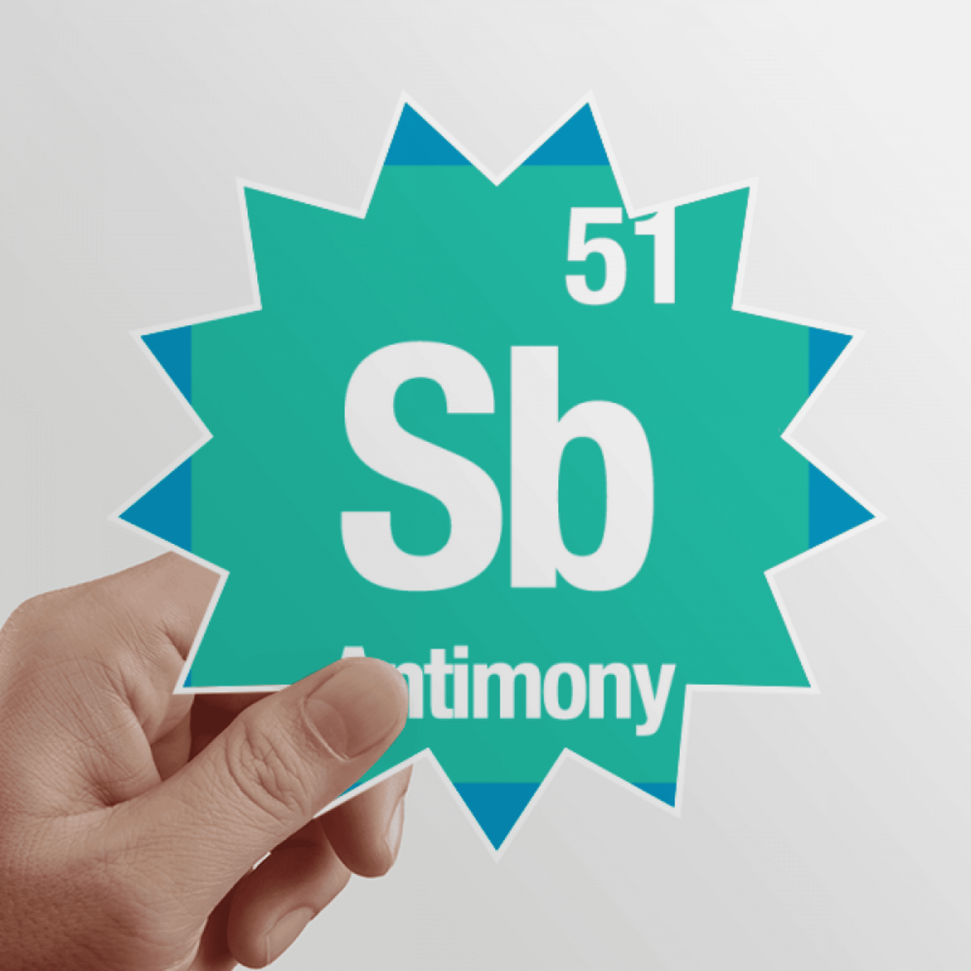 SB antimonio elemento químico Chem Calcomanías solares de vinilo ...