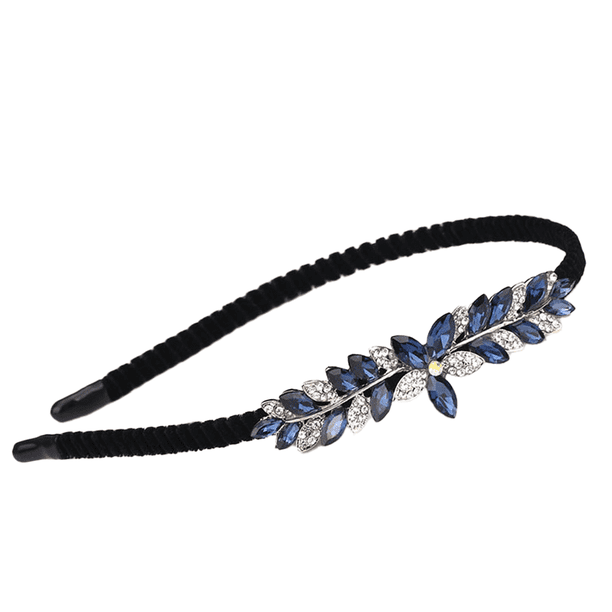 Diadema de flores con diamantes de imitación para mujer, diadema con ...