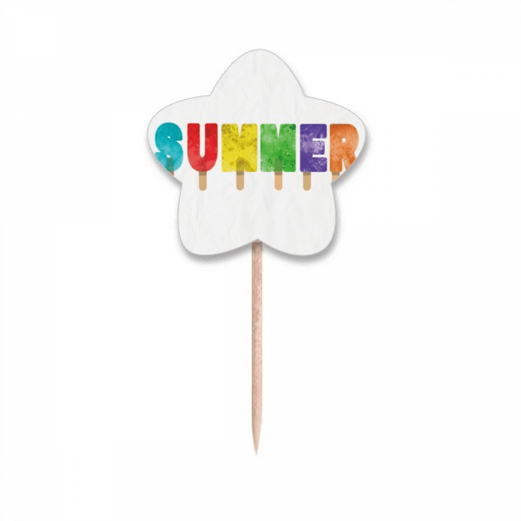 Summer English palabra helados helados Selección de pastelitos Star ...