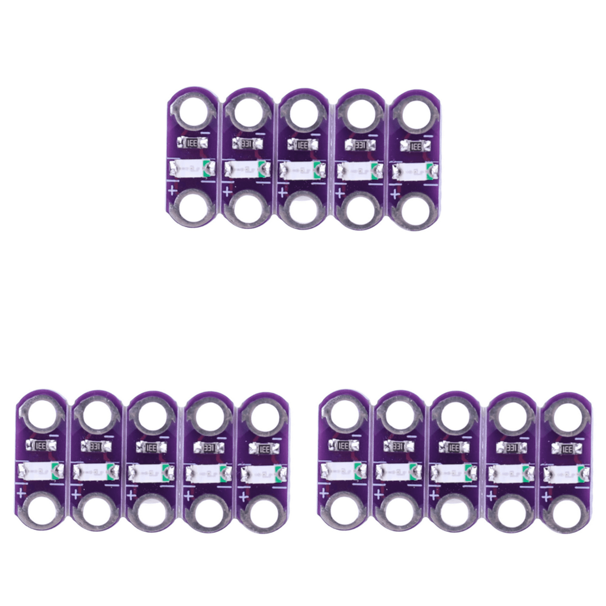 Módulo de luz LED Lilypad Color para Arduino Verde 5 piezas | Bodega ...