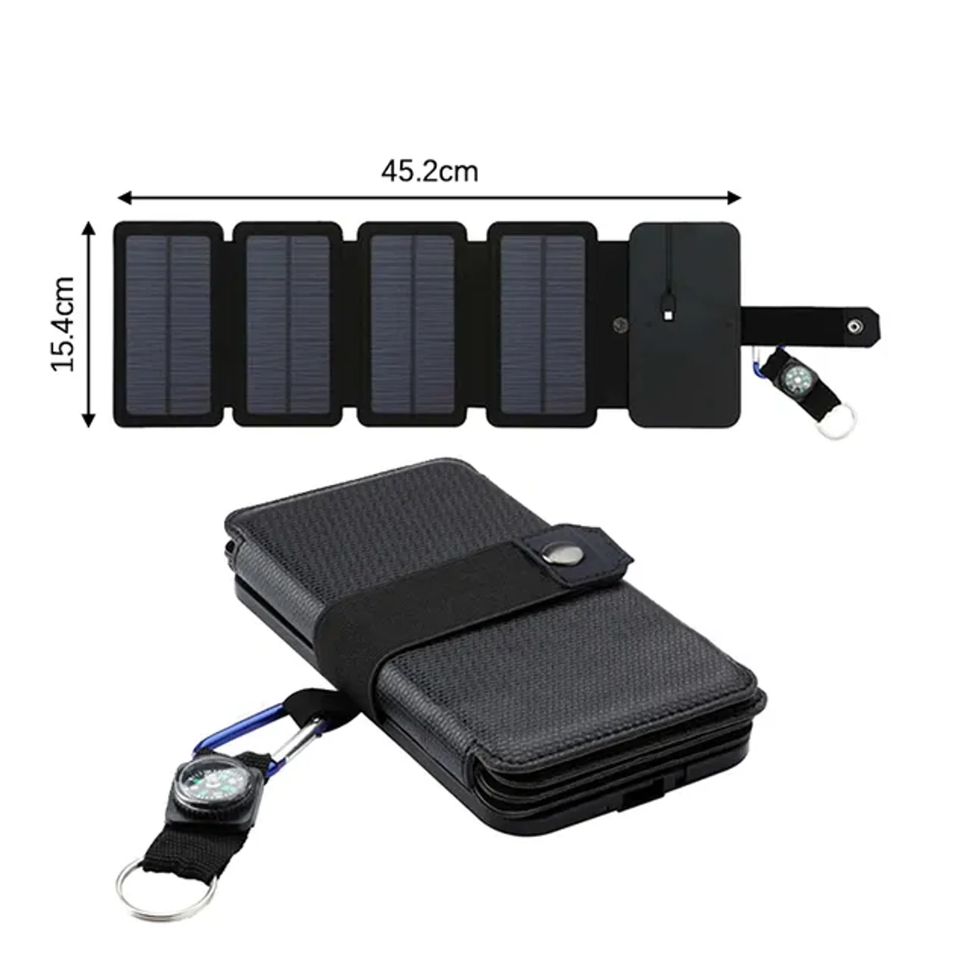 Panel Solar plegable para exteriores, célula Solar USB de 100W ...